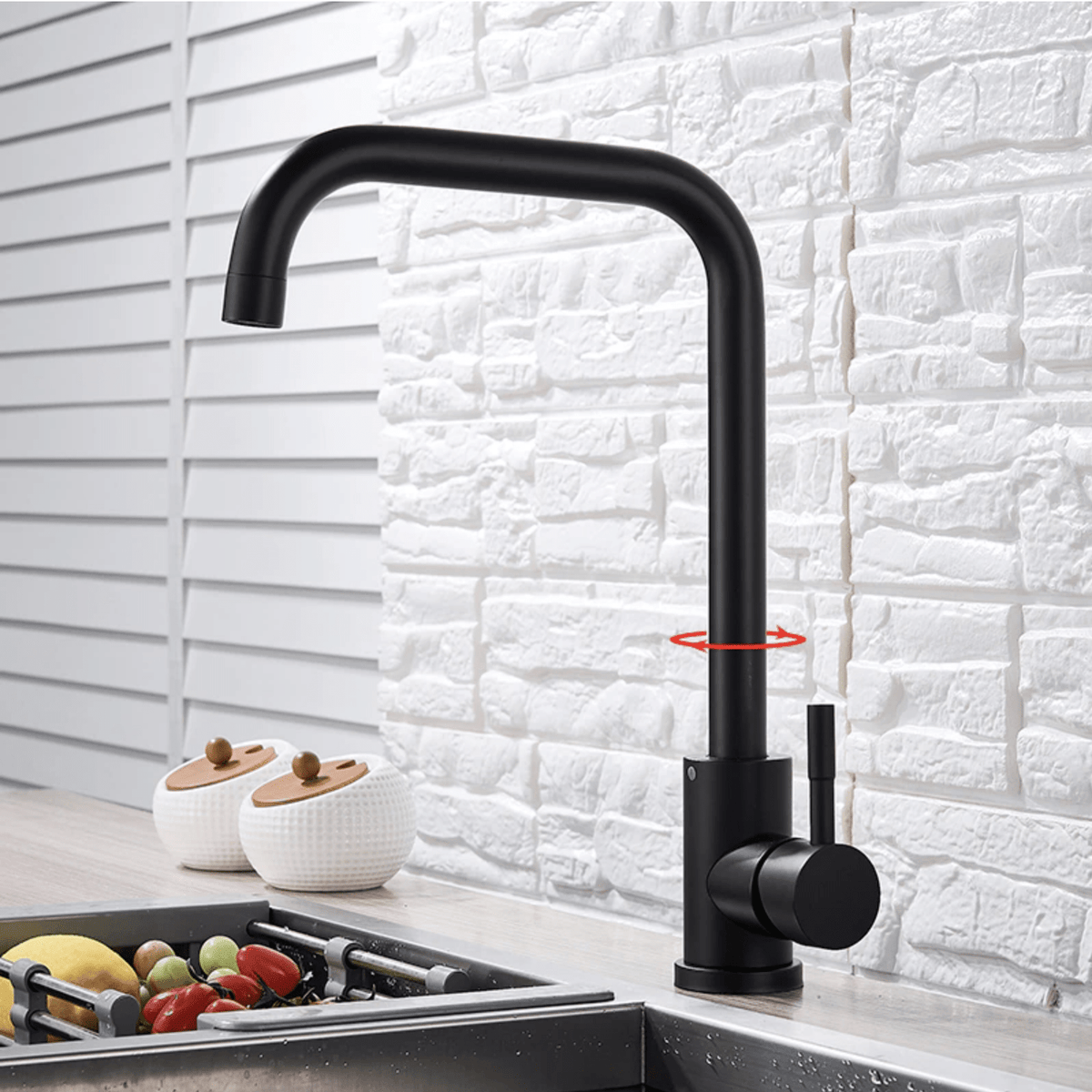 OMNITAIR Keukenkraan ZWART DUSO